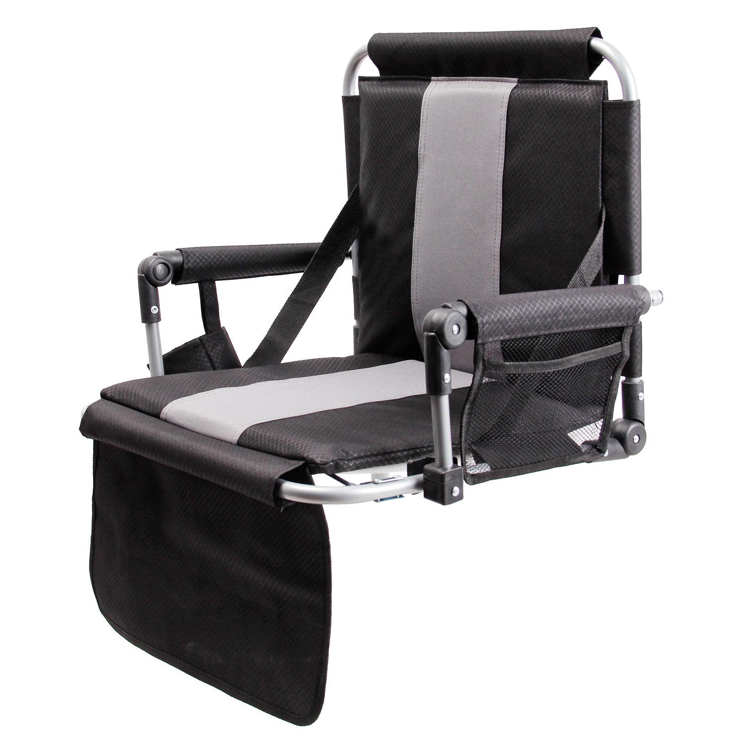 Alpha Camp Folding Portable Stadium Seat Chair for Bleachers with Arm
